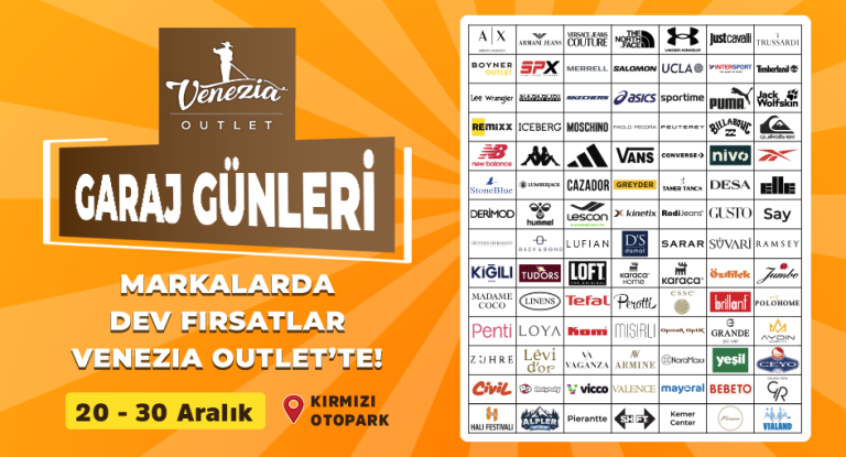Venezia Outlet’te Garaj Günleri Başlıyor - Mall Report